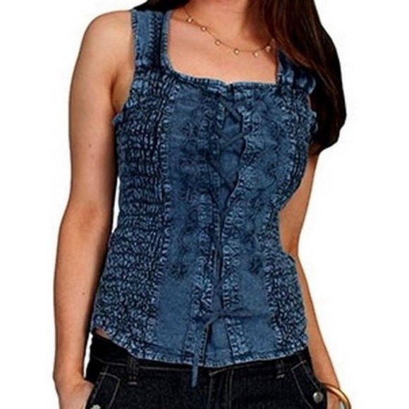 Scully | Tops | Vintage Scully Sleeveless Stretchy 0 Peruvian Cotton ...